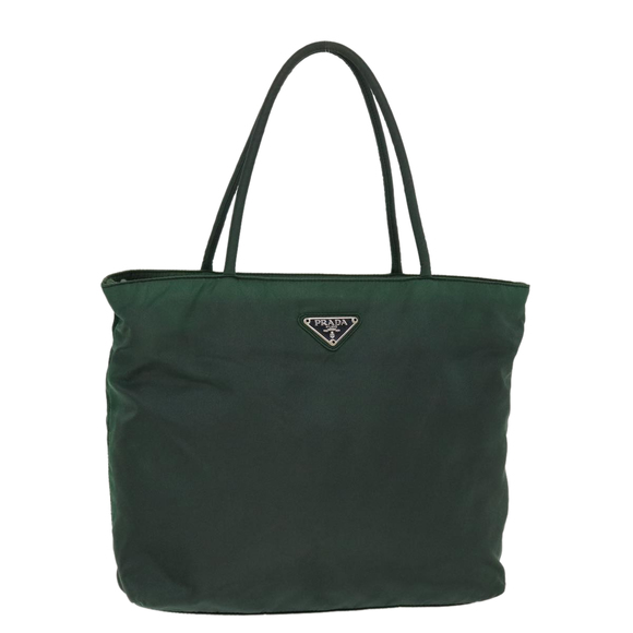 Prada | Bags | Prada Hand Bag Nylon Green Auth Bs4493 | Poshmark